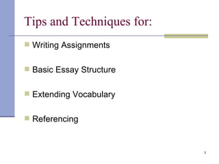 Assignments preparation and writing | PPT