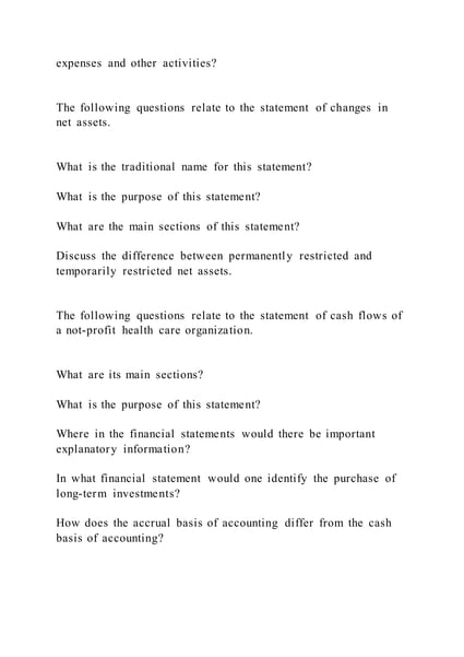 Assignment Statement of Operations and Financial Statements | PDF