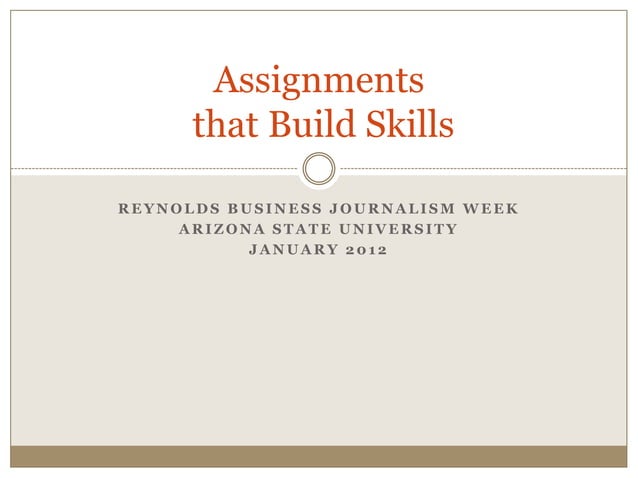 Assignments that Build Skills by Pam Luecke | PPTX | Business | Business and Finance