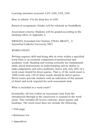 ASSIGNMENTSThis assessment enables students to demonstrate under.docx
