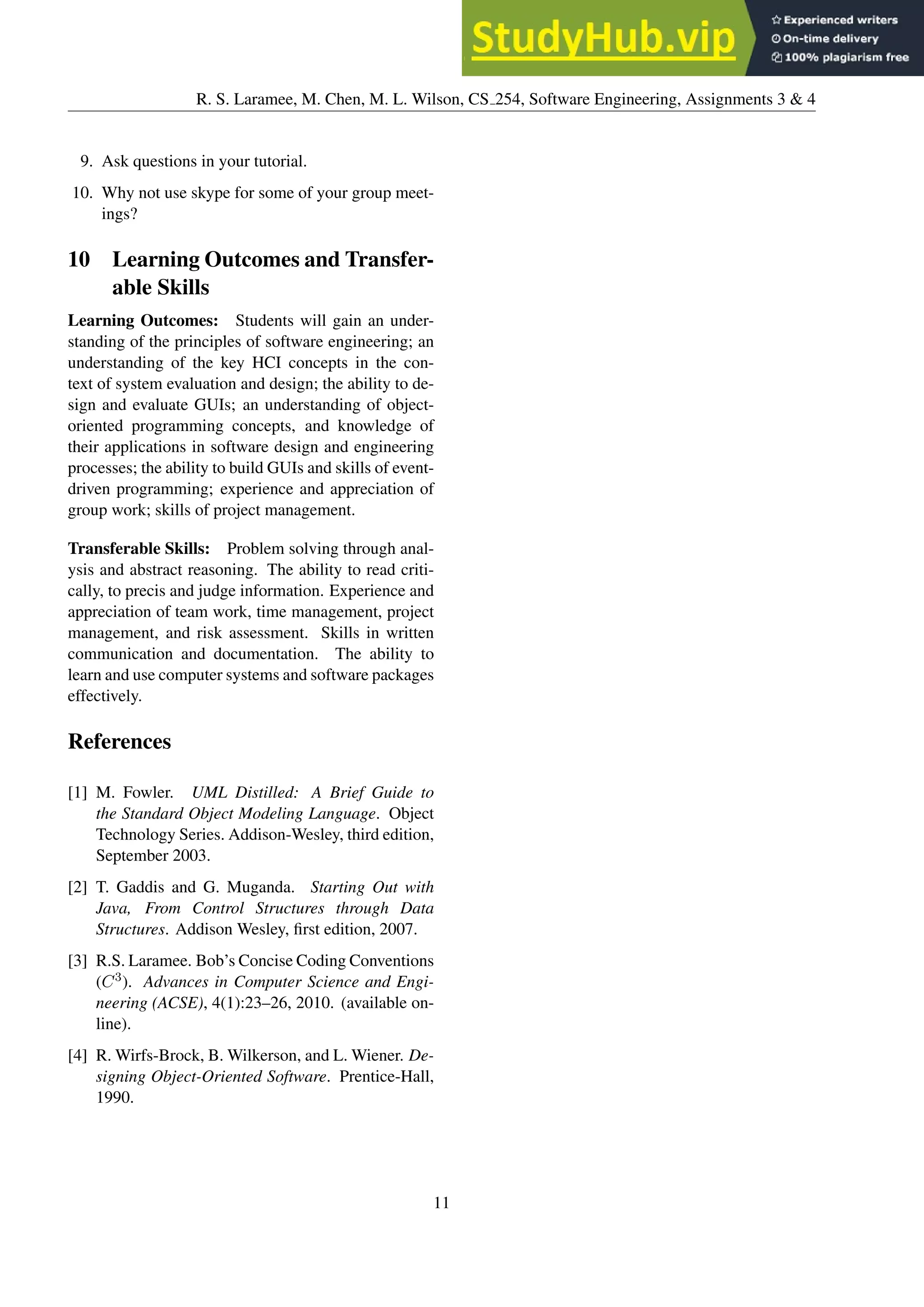 Assignments Three And Four Object-Oriented Software Design And Implementation (Group Work) | PDF