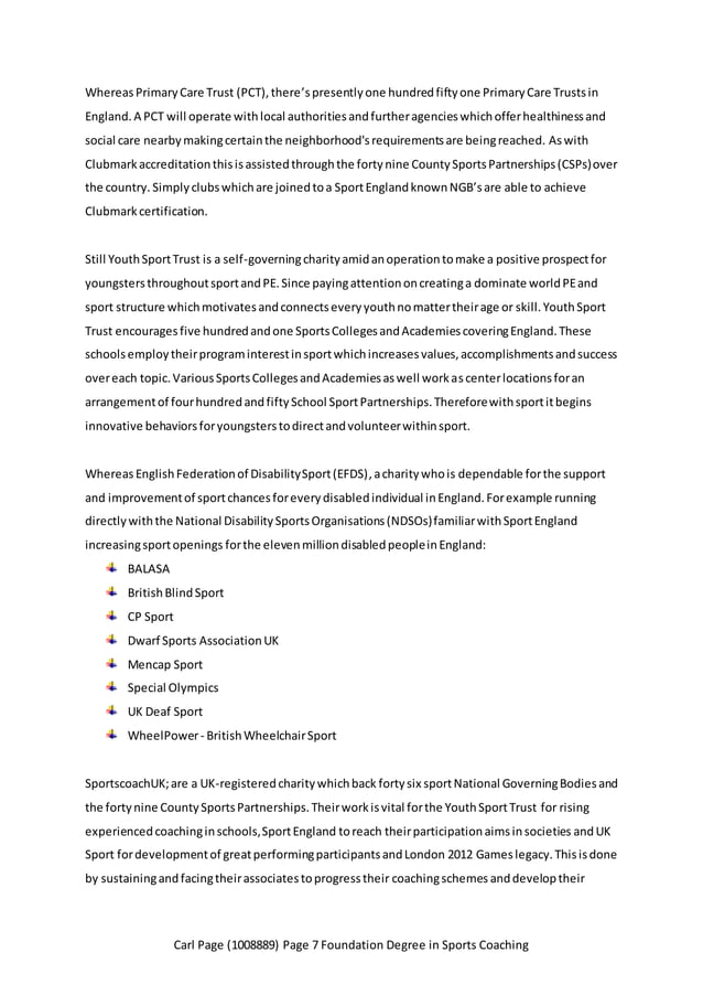 Structure of the UK’s Sport Industry | DOCX | Olympic Sports | Sports