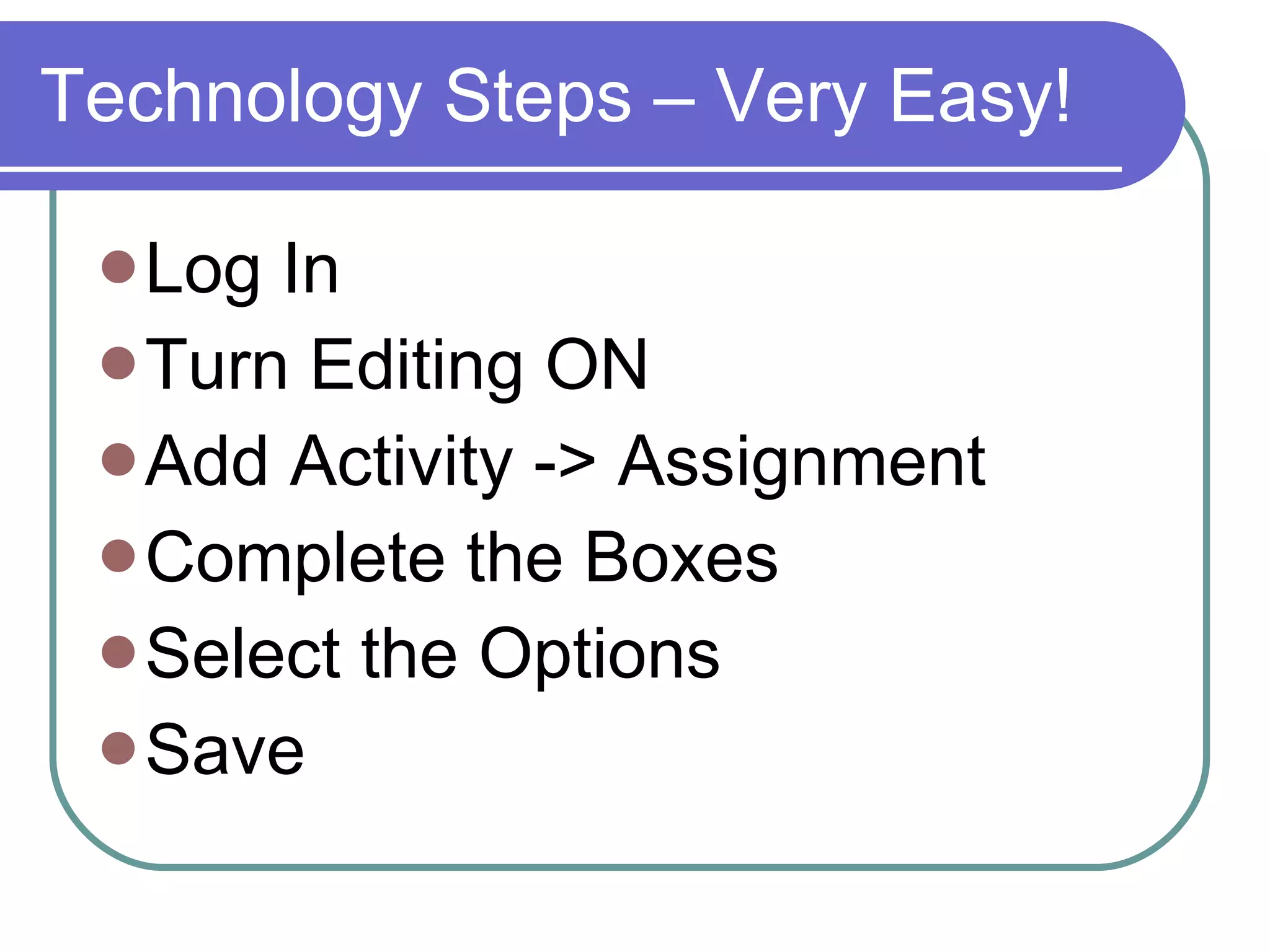 Assignments W08 | PPT