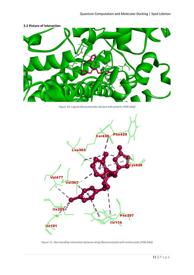 Drug Design Project on Quantum Computation and Molecular Docking | PDF