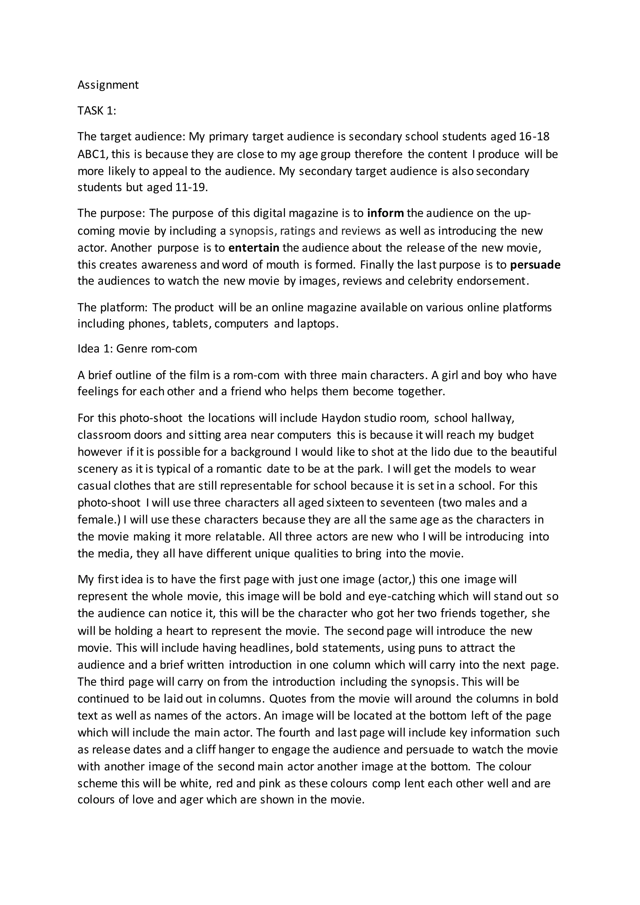 Assignment task 1 | PDF