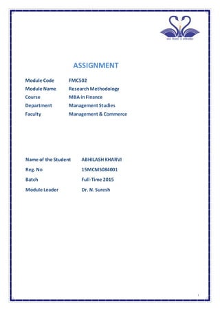 Assignment template pg research metodology (502) | DOCX