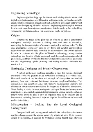 Term paper e seismology | PDF | Civil Engineering Industry | Industries