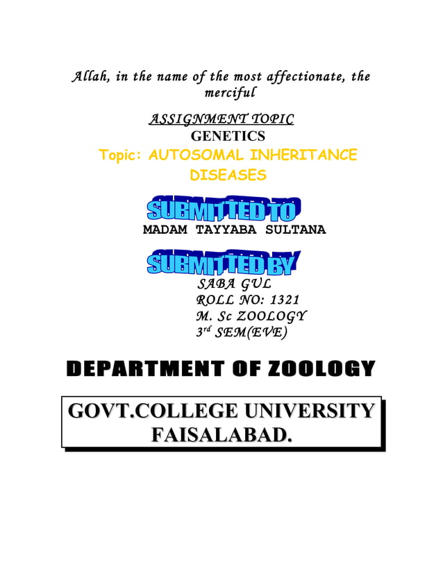 Assignment tital page | PDF