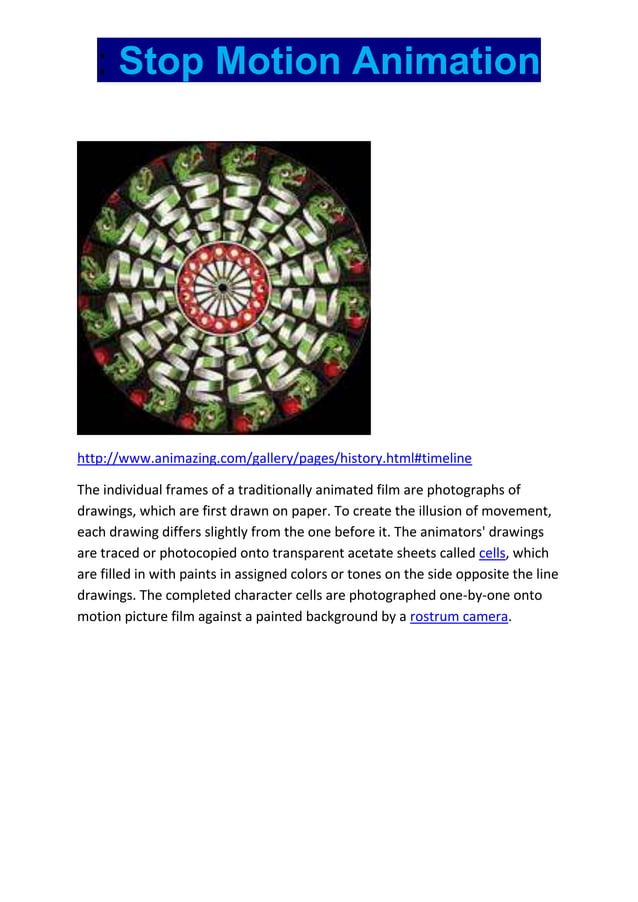 Assignment title first animation | DOCX | Computer Animation | Computer Software and Applications