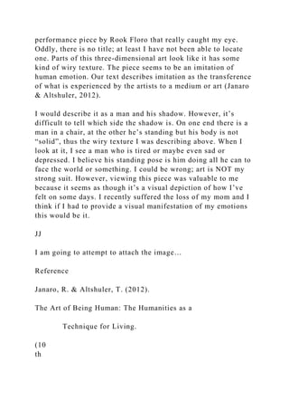 Assignment Topic 1Choose a contemporary painting, sculpture, o.docx