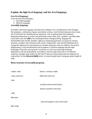 all languages in computer programming | DOCX | Web Development | Internet