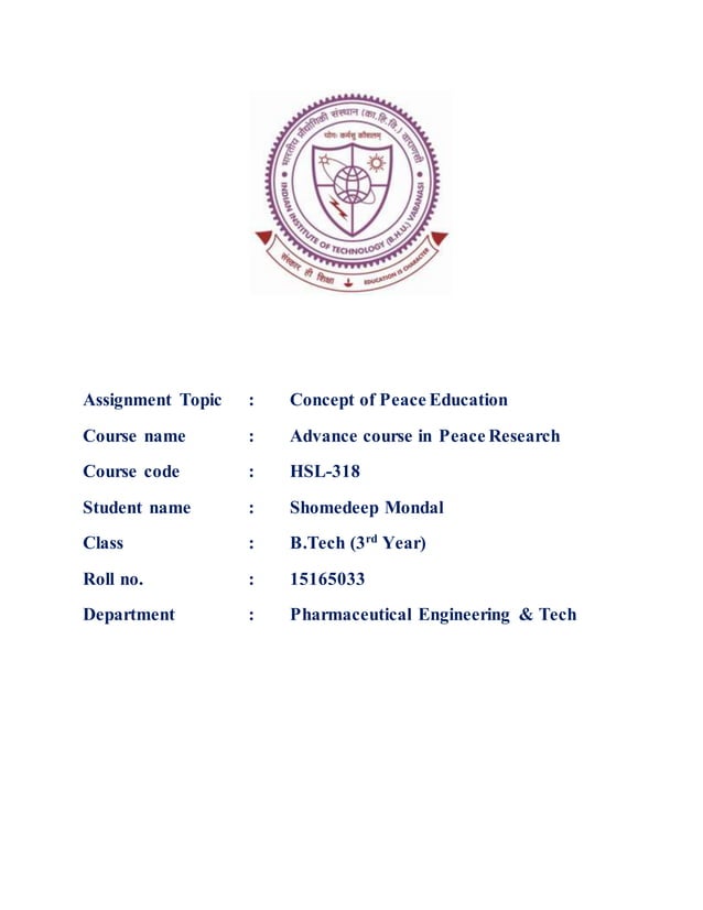 Peace Education | PDF