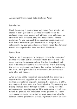 Assignment Unstructured Data Analytics PaperIntroduction.docx