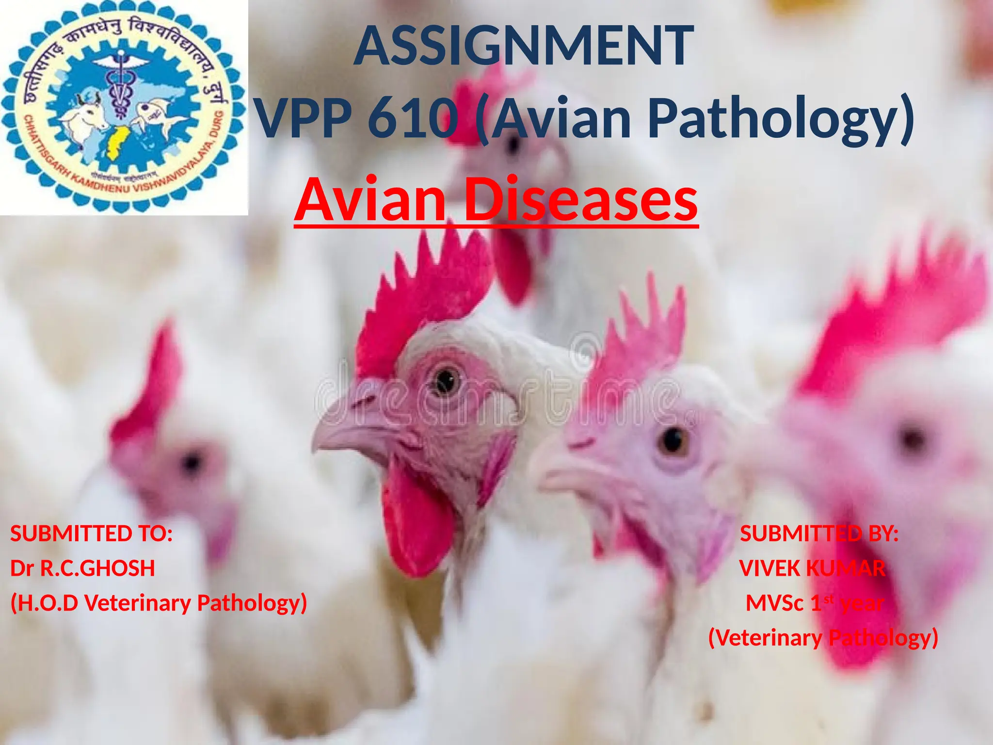 Poultry diseases , Avian parasitic infections, deficiency disorders ...