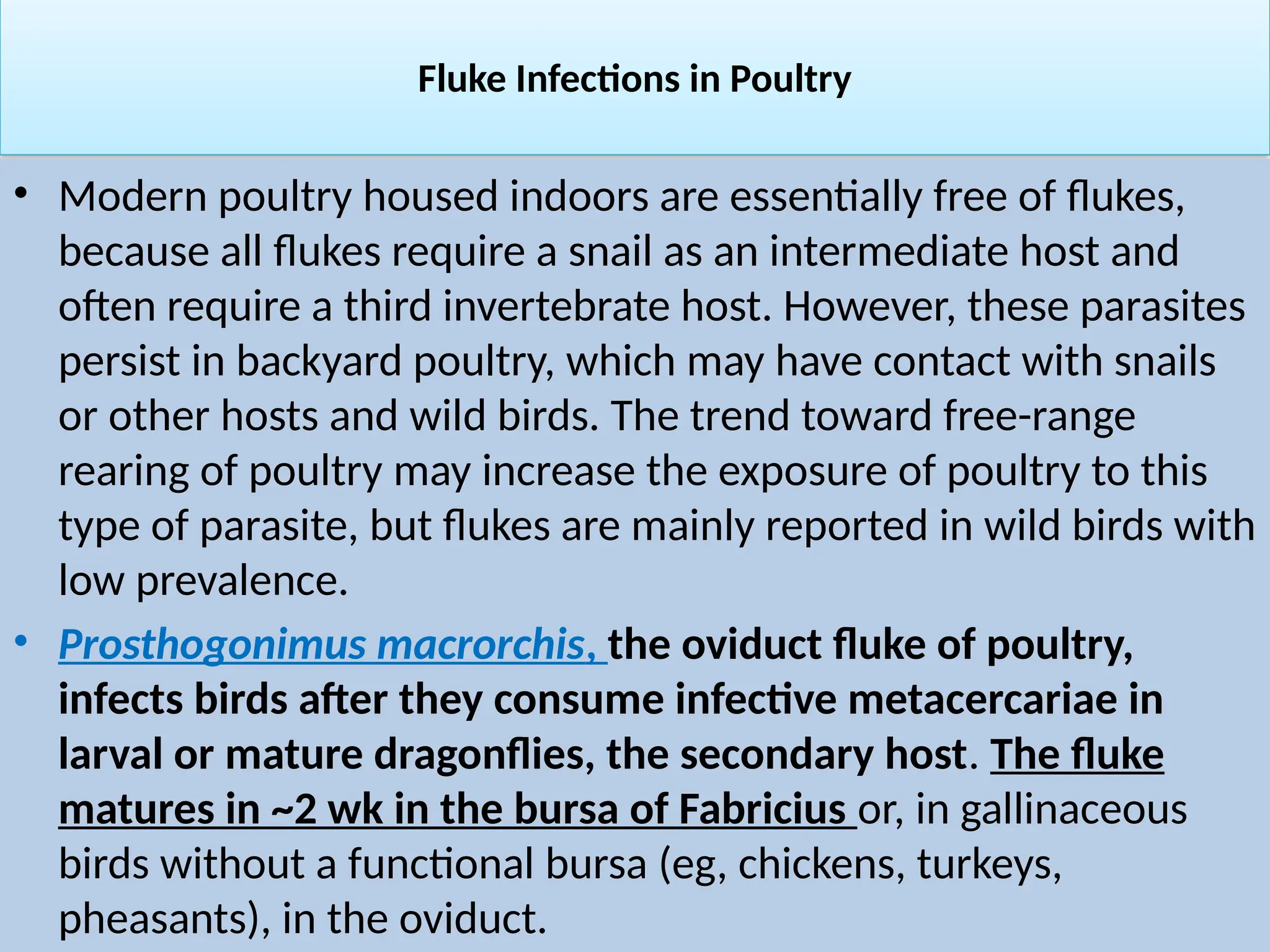 Poultry diseases , Avian parasitic infections, deficiency disorders ...