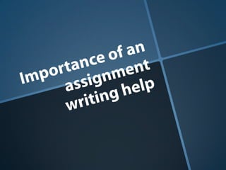 Assignment writing help | PPTX