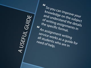 Assignment writing help | PPTX