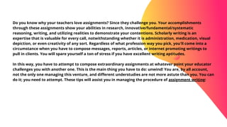 Assignment writing tips | PPT