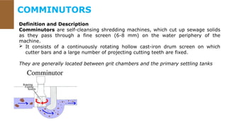 Wastewater treatment Processes (Priliminary and Primary) .pptx