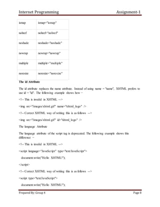 What is html xml and xhtml | DOCX