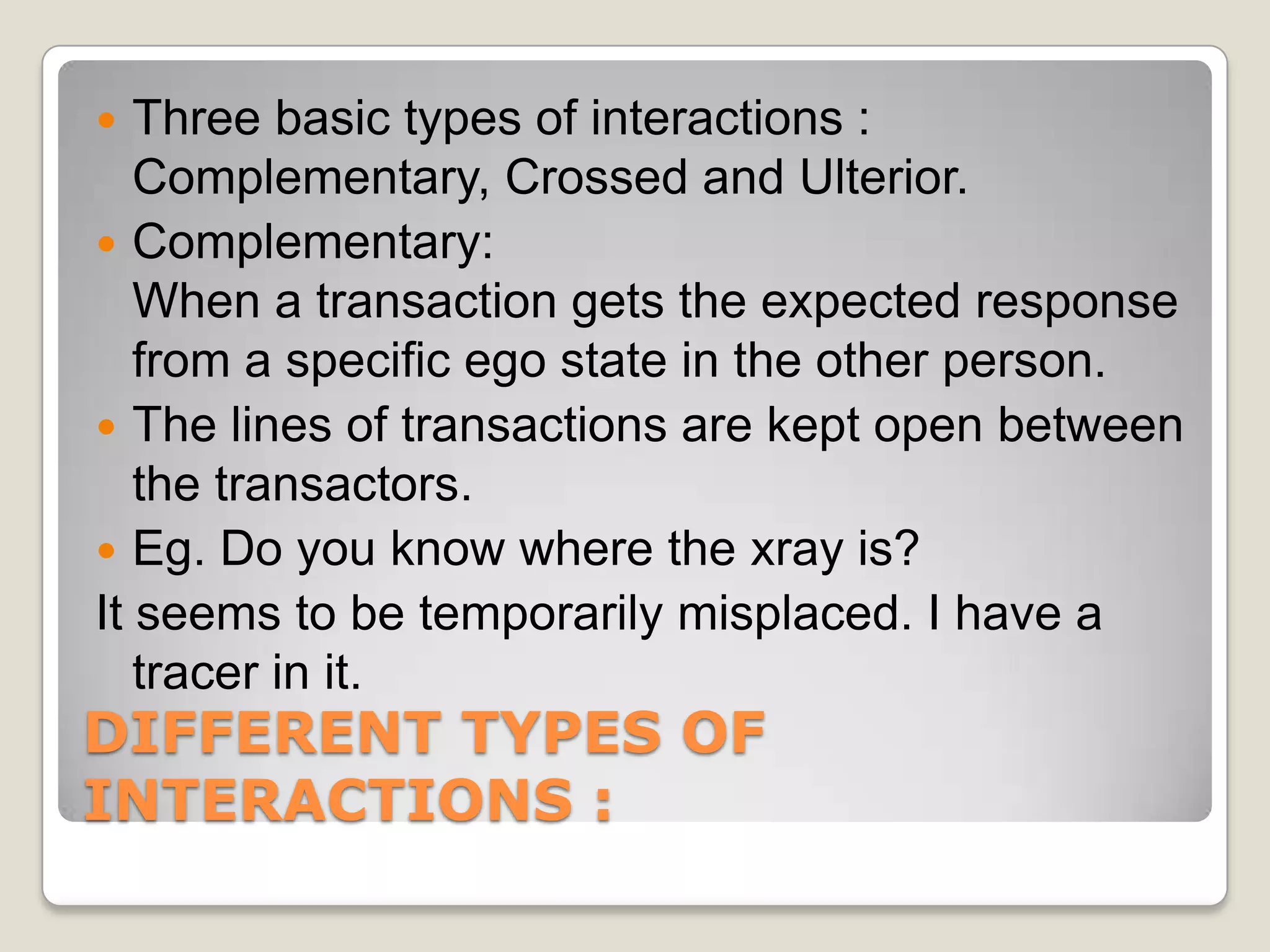 Assignmnt ppt transactional analysis | PPTX
