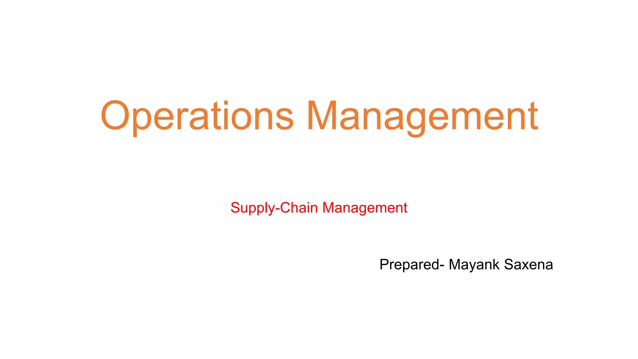 Assignment operations management | PPTX