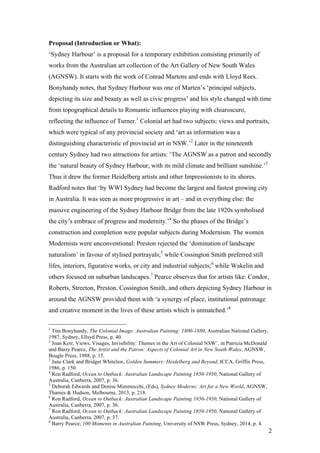 Exhibition Proposal for Art & Curatorship Unit (MMHS, Sydney Uni) | PDF
