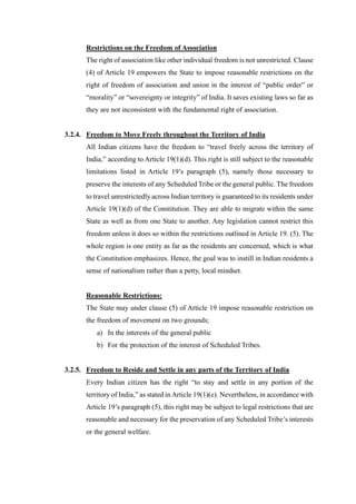 RIGHT TO FREEDOM UNDER ARTICLE 19 OF THE CONSTITUTION OF INDIA AND NEW ...