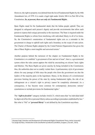 RIGHT TO FREEDOM UNDER ARTICLE 19 OF THE CONSTITUTION OF INDIA AND NEW ...