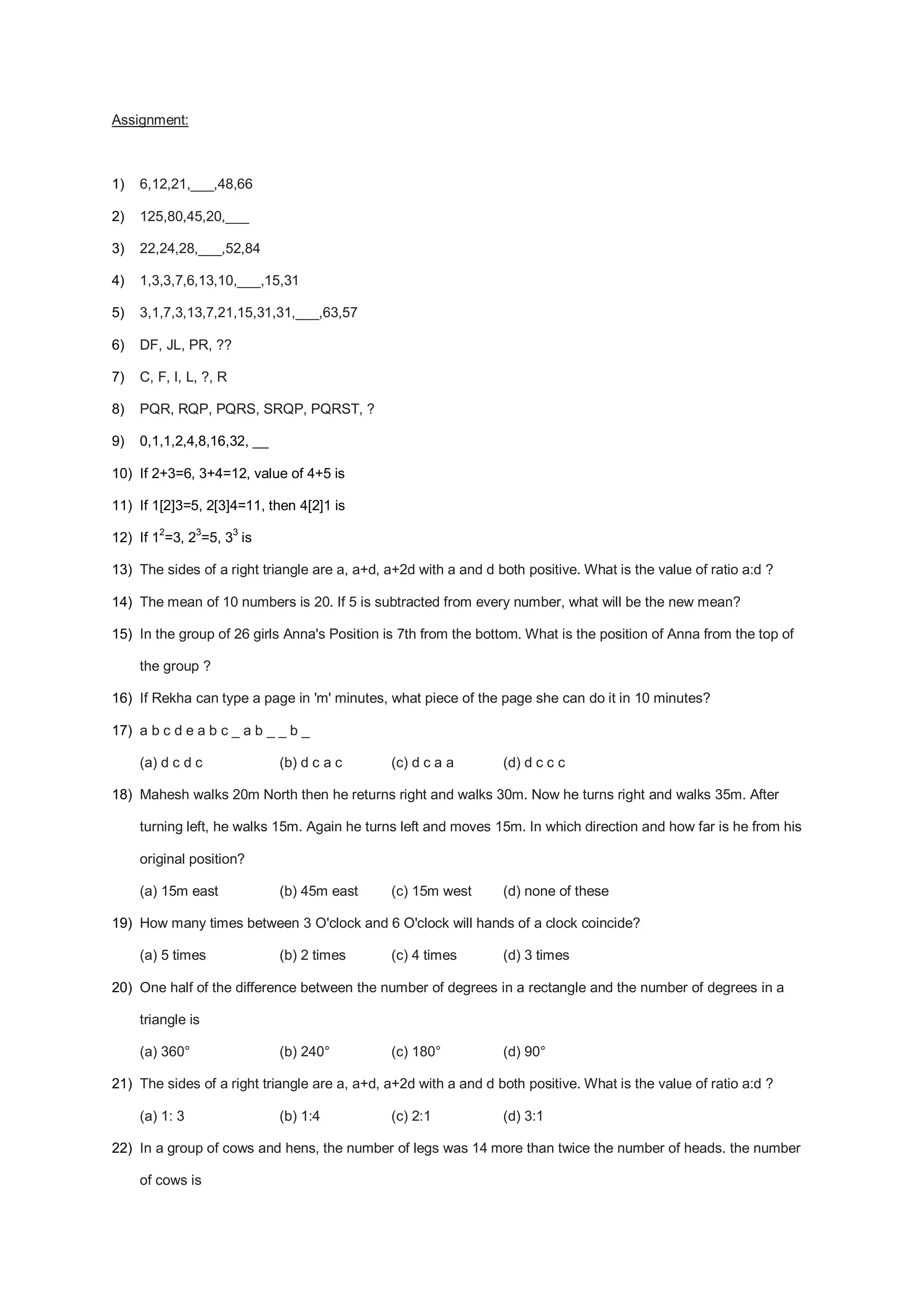 imo worksheet for class 9 and 10 | PDF
