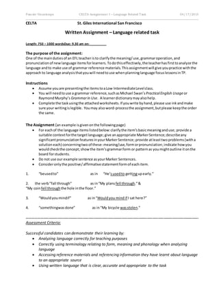 Assignt 1 grammar | DOCX | Homework and Study | Education