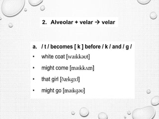 Assimilation, Dissimilation, T-allophones. Flap T | PPTX