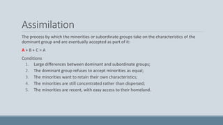 Assimilation | PPTX | Debated Sensitive Social Issues | Sensitive Topics