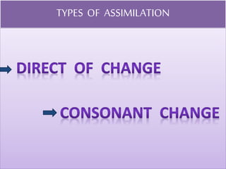 Assimilation and Dissimilation | PPTX