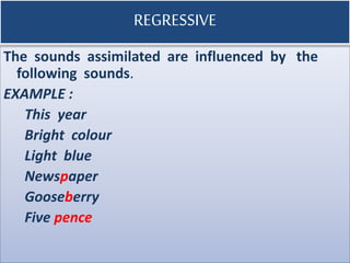 Assimilation and Dissimilation | PPTX