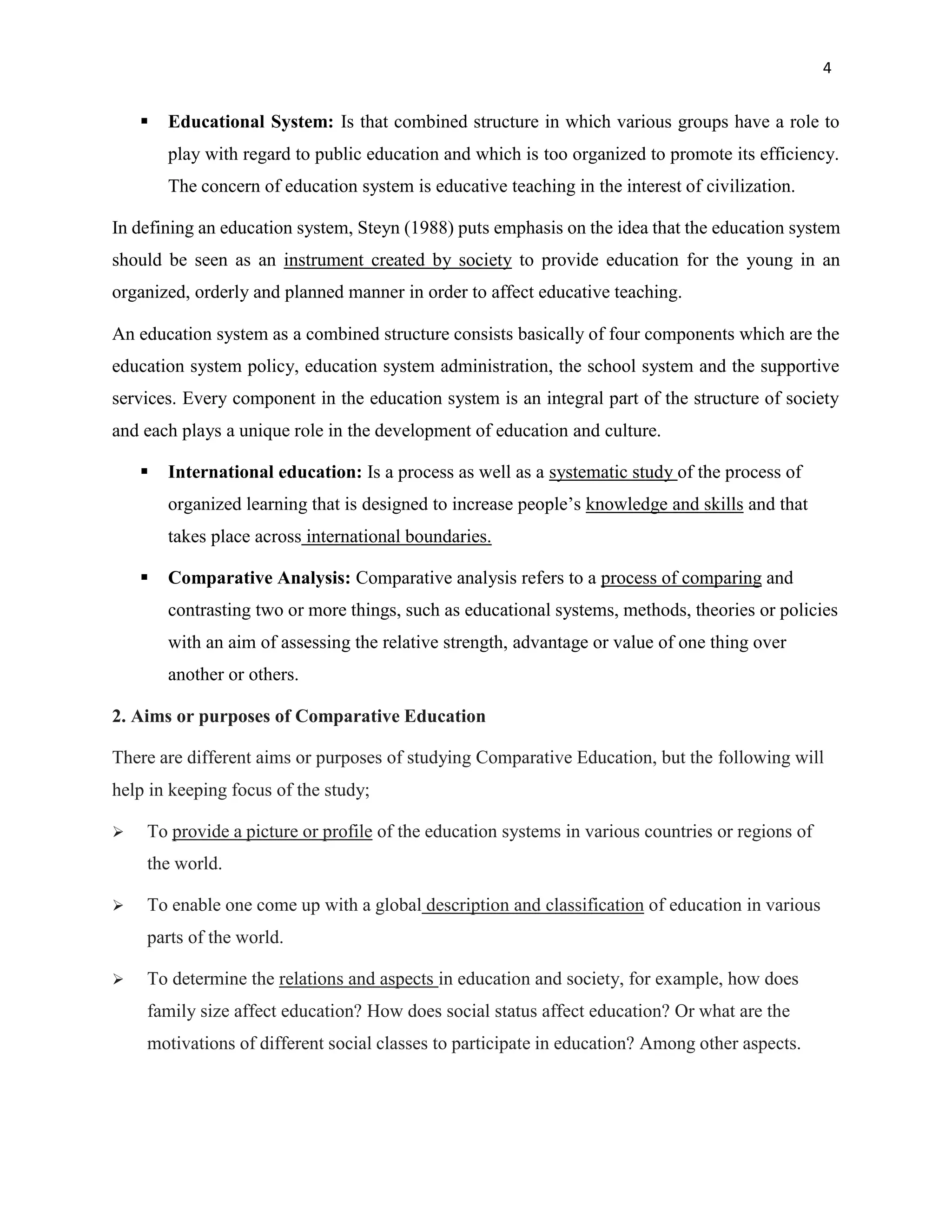 Comparative Education | PDF