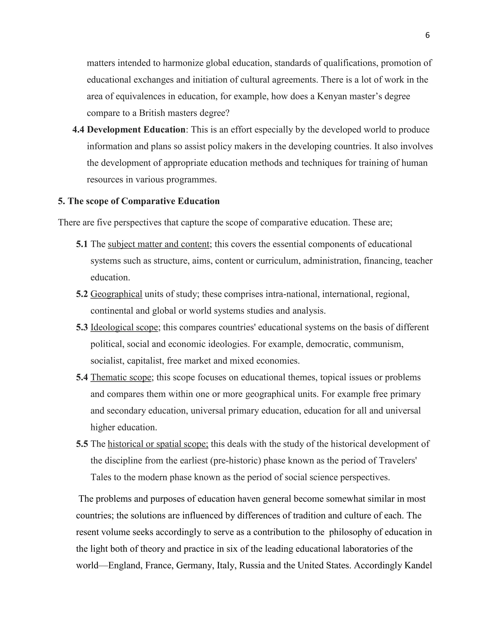Comparative Education | PDF