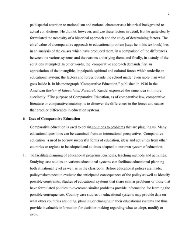 Comparative Education | PDF