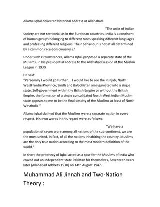 Two Nation Theory | RTF