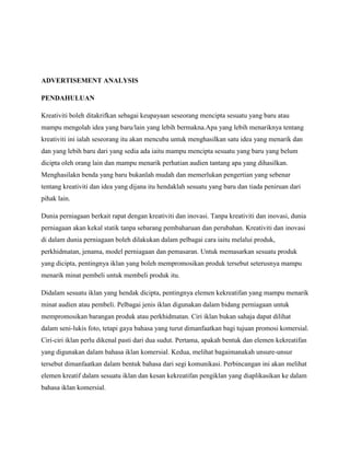 Assingment iklan | PDF