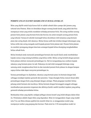 Assingment iklan | DOCX