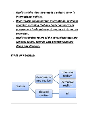 political realism a brief introduction BY TAHA AMIR | DOCX