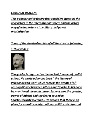 political realism a brief introduction BY TAHA AMIR | DOCX