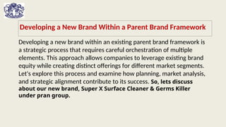 Assingment Supper x Cleaner.ppt. Developing New Brand Within a Parent ...