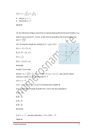Assintotas - Exercícios resolvidos | PDF