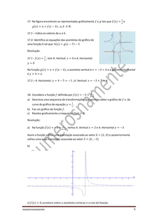 Assintotas - Exercícios resolvidos | PDF