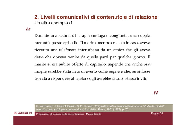 Assiomi Della Comunicazione Umana marcobinotto V2 | PDF