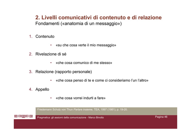 Assiomi Della Comunicazione Umana marcobinotto V2 | PDF