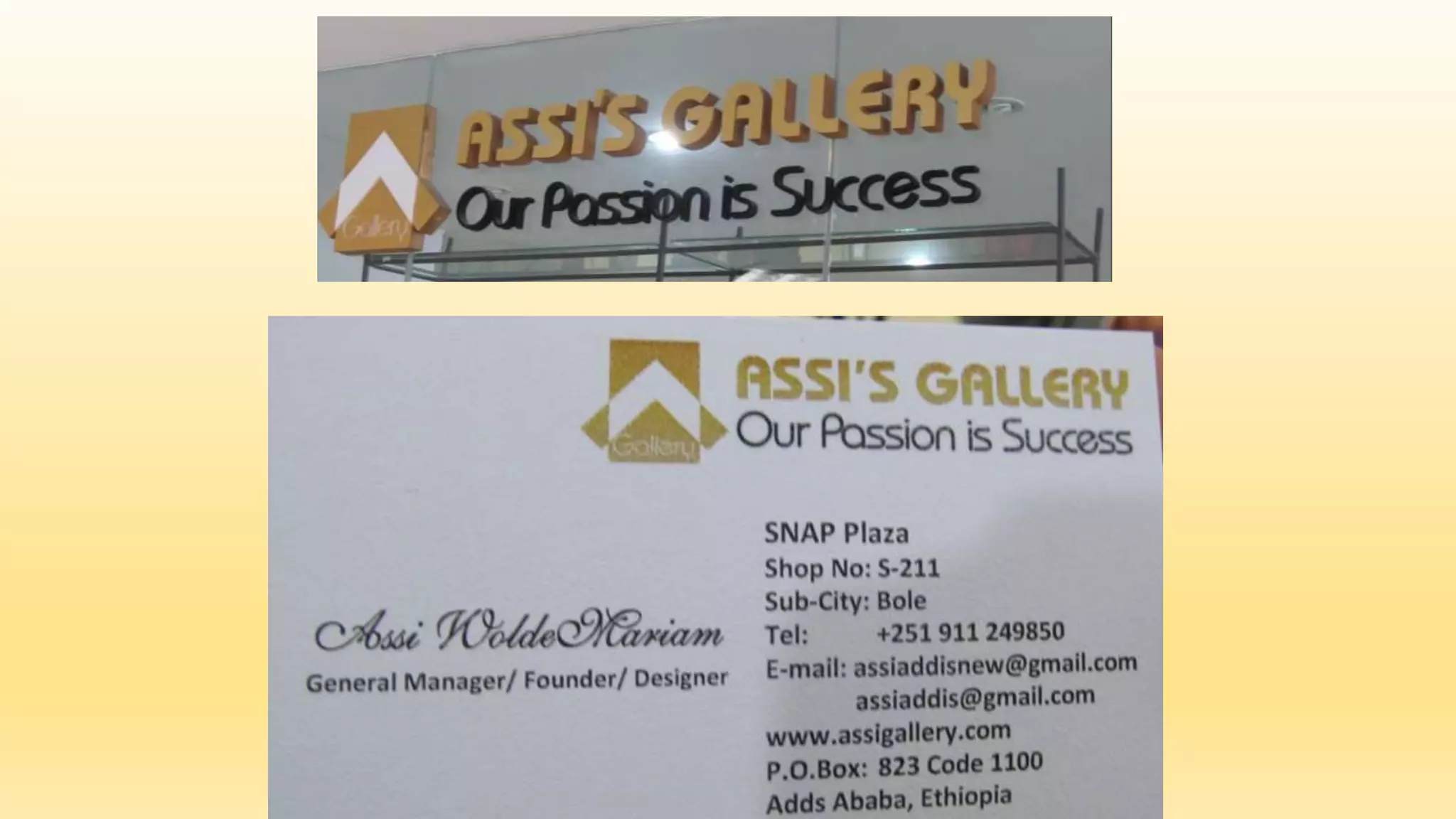 Assi's Gallery Addis Ethiopia | PPTX | Style & Fashion