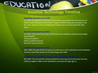 Assistive Technology 505 | PPTX | Special Needs Kids | Parenting